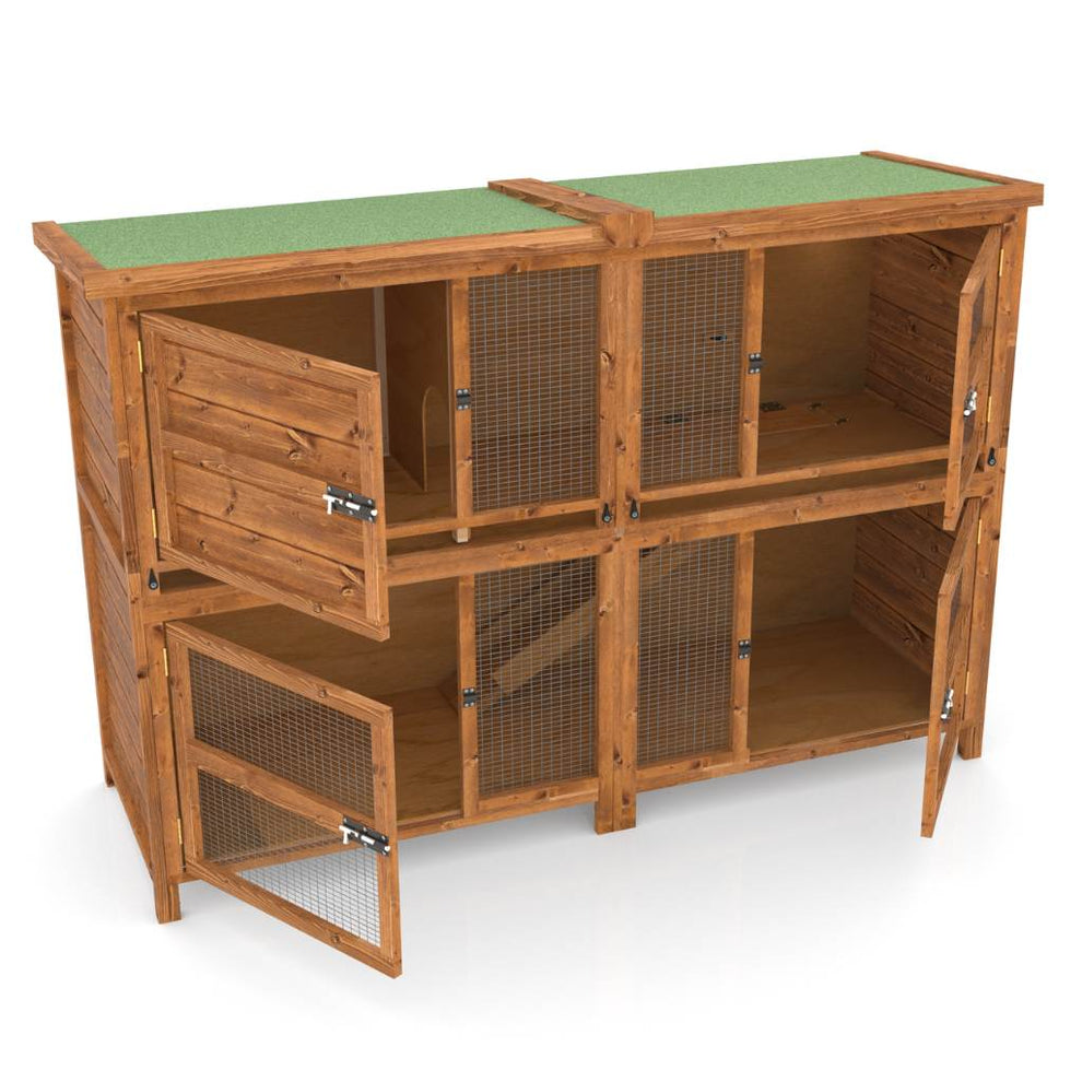 6ft Chartwell Double Rabbit Hutch | UK's Largest, 2-Tier | Buy Now ...