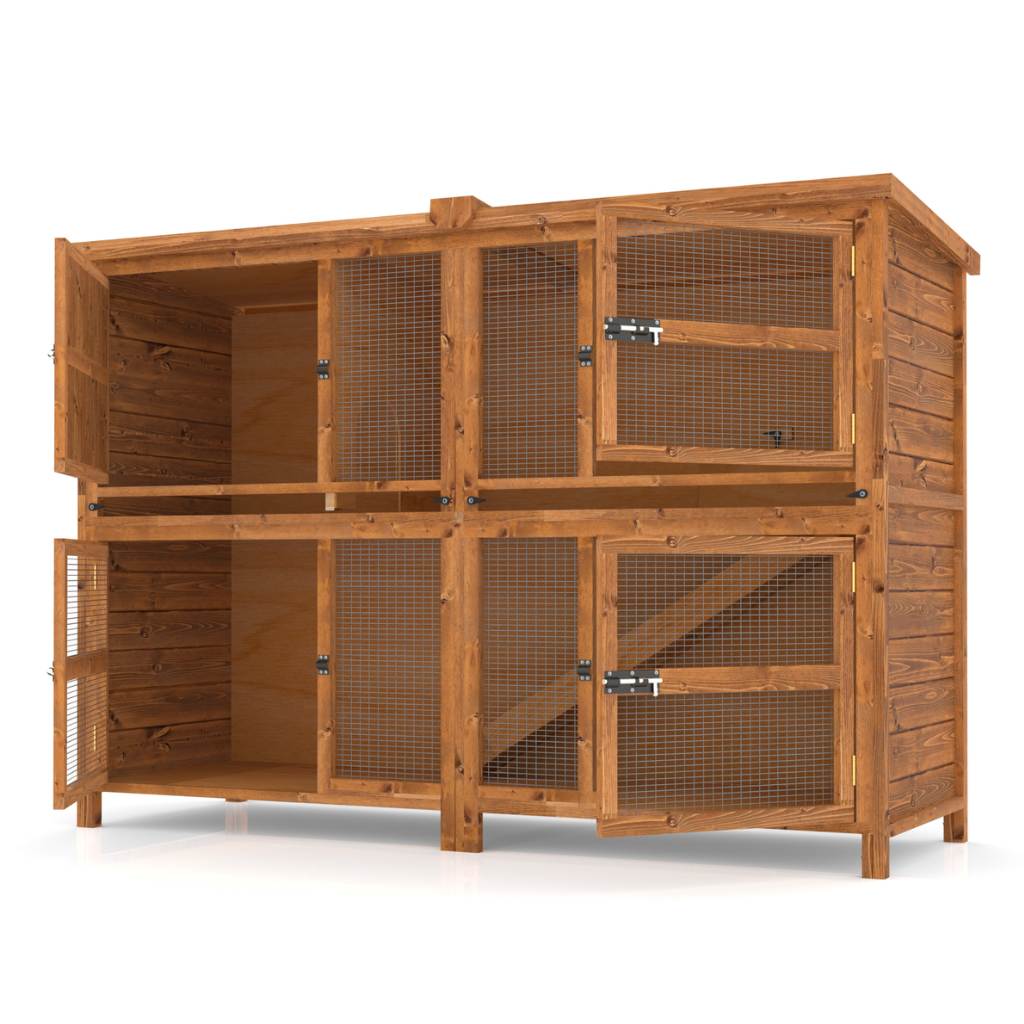 6ft Chartwell Double Rabbit Hutch | UK's Largest, 2-Tier | Buy Now ...