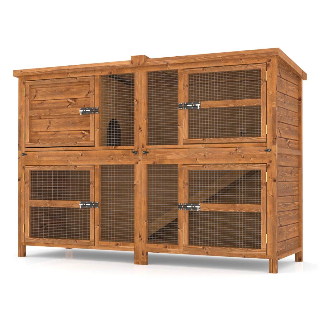 6ft Chartwell Double Rabbit Hutch | UK's Largest, 2-Tier | Buy Now ...