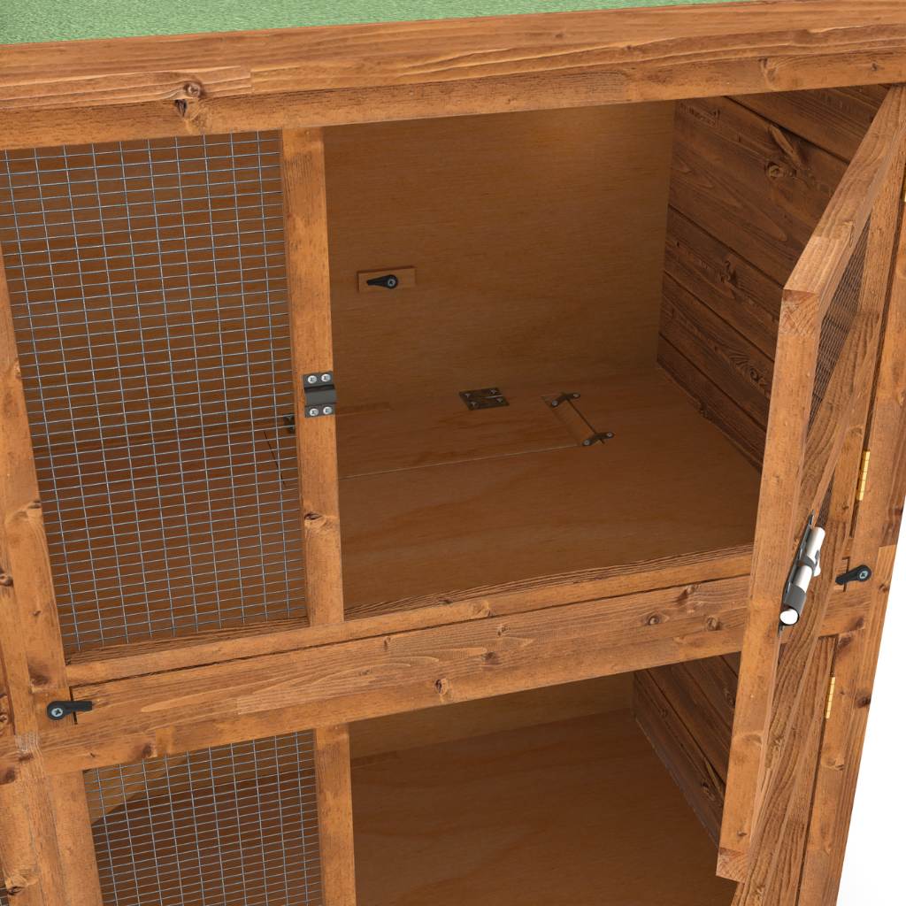 6ft Chartwell Double Rabbit Hutch | UK's Largest, 2-Tier | Buy Now ...