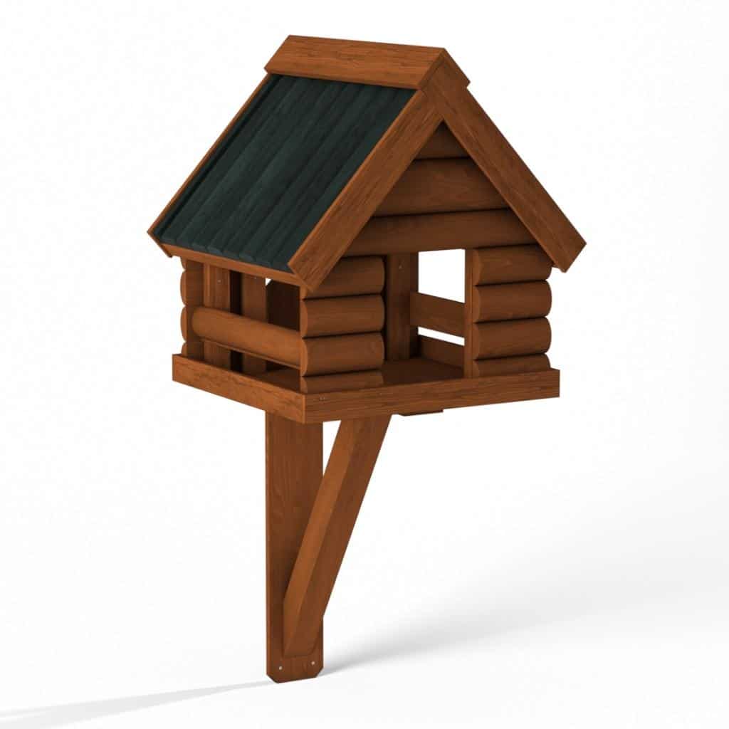 Fordwich Black Wall Mounted Bird Table | Log Lap Design | Delivered In ...