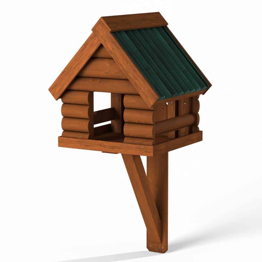 Fordwich Green Wall Mounted Bird Table | Log Lap Design | Delivered In ...